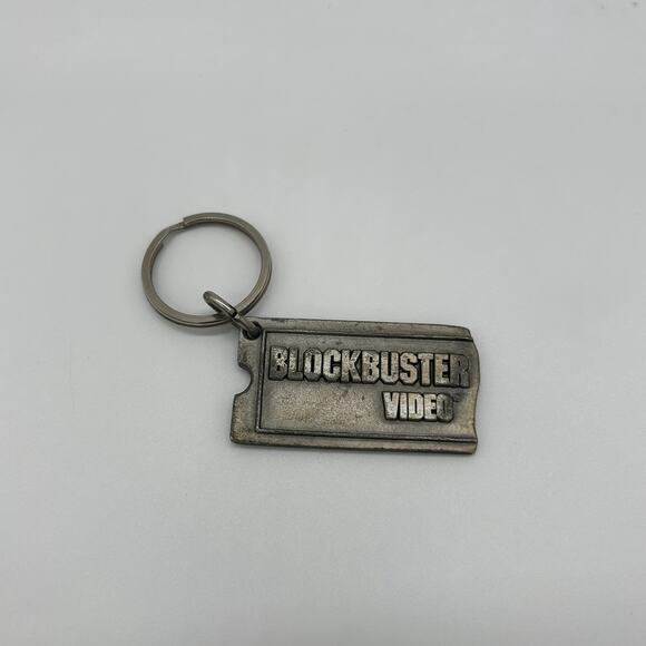 Vintage | Accessories | Vintage Blockbuster Keychain 9s Solid Pewter ...